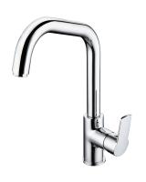 China CONNE Brass Kitchen Faucet Single Handle One Hole Bar Sink Mixer Chrome 0.5 Bar for sale