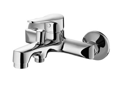China Wall Mount Bath Mixer Tap - Single Handle Chrome Faucet with 5-Year Warranty and 0.1-0.5 MPa Pressure Range for sale