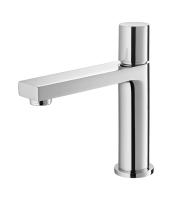 China Chrome Single Handle Brass Basin Faucet 25mm Ceramic Cartridge One Hole Lavatory Faucet for sale