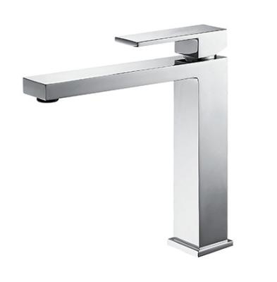 China CONNE Single Handle Brass Wash Basin Faucet Tall Body Chrome Bathroom Faucet 0.1-0.5MPa for sale