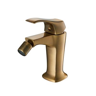 China 35mm Cartridge Bidet Spray Mixer Antique Brass Single Handle Bathroom Faucet with 5-Year Warranty for sale