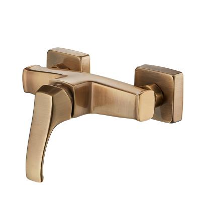 China Antique Brass Shower Mixer Faucet Single Handle 0.05MPa Minimum Pressure 5-Year Warranty for sale