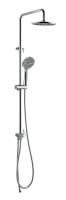 China 951mm-1301mm Solid Brass Shower Column Set with 3-Function Hand Shower and Rain Head - 0.1-0.5 MPa Pressure Range for sale