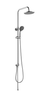 China Chrome Plated Solid Brass Rainfall Shower Column Set with 3 Functions and 5-Year Warranty for sale