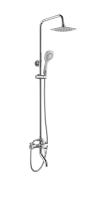 China Modern Chrome Shower Column Set with Single Handle - 0.1-0.5 MPa Pressure Range, 65℃ Temperature Limit for sale