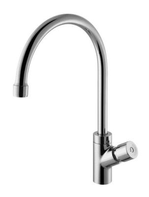 China Chrome Push Button 360° Rotating Time Delay Faucet - Brass Construction with 5-Year Warranty for Kitchen & Bathroom for sale