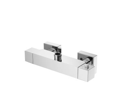 China Square 2-Handle Thermostatic Faucet with 38°C Anti-Scald Protection and 5-Year Warranty for Hotel Bathrooms for sale