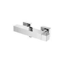 China Safety Button Chrome Thermostatic Bath Faucet with 5-Year Warranty and 0.1-0.5 MPa Pressure Range for sale