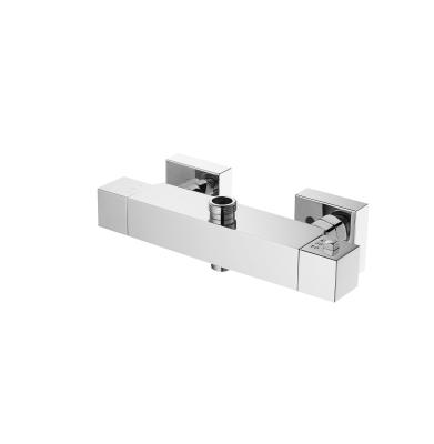 China Safety Button Chrome Thermostatic Bath Faucet with 5-Year Warranty and 0.1-0.5 MPa Pressure Range for sale