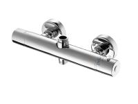 China Chrome Plated Thermostatic Water Faucet with 5-Year Warranty and 150mm Gauge for Modern Bathrooms for sale