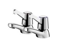 China Brass Cartridge Two Handle Bathroom Faucet Chrome Finish with 5-Year Warranty and 0.1-0.5 MPa Pressure Range for sale