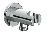 China Chrome Finish Brass Shower Hose Wall Outlet 1/2 Inch Anti Corrosion B060-1 for sale