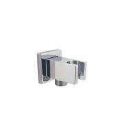 China Square Wall Shower Bracket 1/2 Inch Connection Chrome Brass Bathroom Shower Spare Parts for sale
