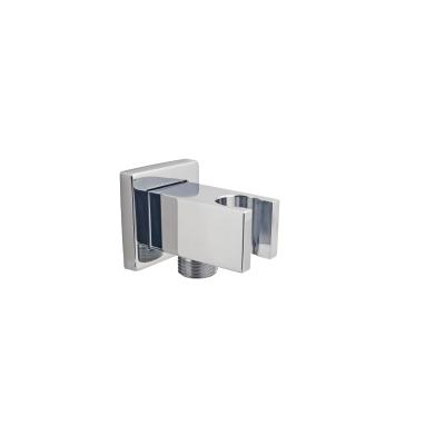 China Square Wall Shower Bracket 1/2 Inch Connection Chrome Brass Bathroom Shower Spare Parts for sale