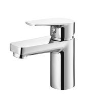 China CONNE Brass Bathroom Basin Faucet Mixer Tap Cold Hot Water 3/8 Inch Chrome for sale