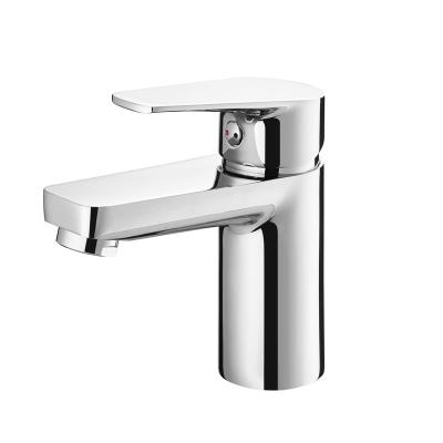 China CONNE Brass Bathroom Basin Faucet Mixer Tap Cold Hot Water 3/8 Inch Chrome for sale