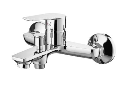 China Chrome Brass Bath Shower Faucet Single Lever Surface-Mounted with 5-Year Warranty and 0.1-0.5 MPa Pressure Range for sale