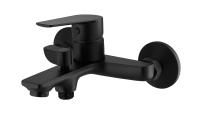 China Brass Bath Shower Faucet Single Lever Matt Black - 0.1-0.5MPa Pressure Range with 5-Year Warranty for sale