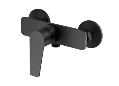 China Solid Brass Shower Mixer Faucet Single Lever Chrome Matt Black 1 Handle for sale