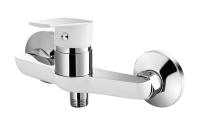 China Brass Single Lever Shower Mixer Faucet Half Chrome Half White 0.5-5 Bar for sale