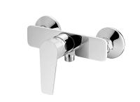 China CONNE Contemporary Shower Mixer Faucet Chrome/White 14-16cm Adjustable Brass Construction 5-Year Warranty for sale