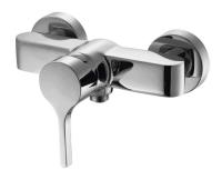 China 40mm Ceramic Cartridge Surface Mounted Shower Mixer Faucet Chrome Brass Single Lever for sale