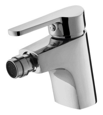 China Polished Chrome Bidet Faucet Deck Mounted Single Lever Brass Swivel 360 Degree for sale