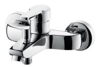 China Brass Chrome Bath Mixer Tap with Ceramic Cartridge Single Lever 0.5-5 Bar for sale