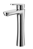 China Chrome Plated Brass Wash Basin Faucet Single Handle Hot Cold Mixing Water 0.1-0.5MPa for sale