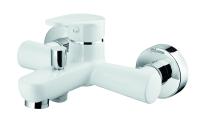 China G 1/2 Inch Two Outlet Single Lever Bath Mixer Tap Chrome Brass Shower Faucet for sale