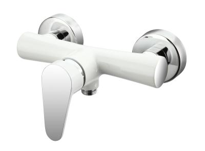 China Brass Wall Mounted Shower Mixer Faucet Single Lever Chrome 0.5-5 Bar for sale