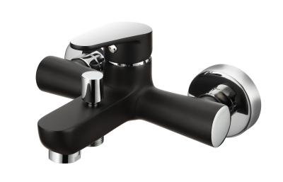 China Wall Mounted Brass Bath Shower Faucet Single-Lever Mixer Tap with 5-Year Warranty and 0.1-0.5 MPa Pressure Range for sale