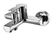China Chrome-Plated Single-Lever Bath Mixer Tap with Ceramic Valve, 0.05-0.5 MPa Pressure Range, 5-Year Warranty for sale