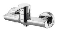 China Wall Mounted Single Handle Shower Mixer Faucet Solid Brass Chrome 0.1-0.5MPa for sale