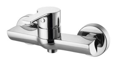 China Wall Mounted Single Handle Shower Mixer Faucet Solid Brass Chrome 0.1-0.5MPa for sale