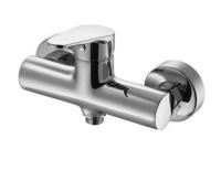 China Chrome Plated Brass Shower Mixer Faucet Wall Mounted Single Lever 0.5 Bar for sale