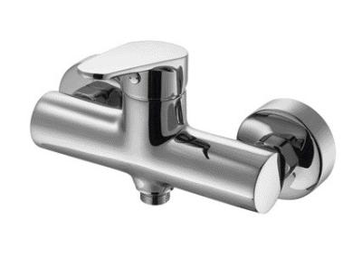 China Chrome Plated Brass Shower Mixer Faucet Wall Mounted Single Lever 0.5 Bar for sale