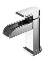 China Chrome Bathroom Tap With Spout Height 83 Mm With Pull Rod Bathroom Fitting for sale