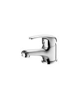 China CONNE Brass Single Handle Bathroom Faucet Chrome Hot Cold Water Basin Mixer 5 Year Warranty for sale