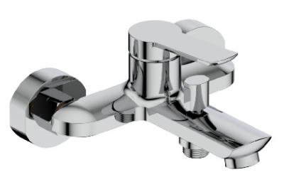 China Chrome Finish Brass Bath Mixer Tap Without Shower Head - Single Lever Design with 5-Year Warranty for sale