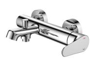 China 35mm Ceramic Cartridge Wall Mounted Bath Tap Chrome Single Handle for sale