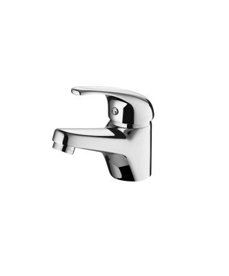 China Brass Bathroom Washbasin Mixer Tap Single Lever Hot Cold Water Chrome 50cm Hose for sale