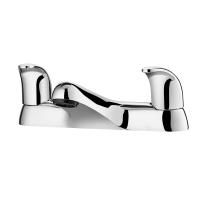 China Dual Control Bath Filler 2 Handle Bathtub Faucet Chrome Finish 0.1-0.5MPa Pressure Range for sale