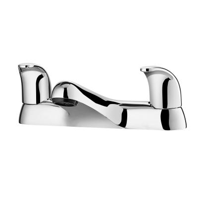 China Dual Control Bath Filler 2 Handle Bathtub Faucet Chrome Finish 0.1-0.5MPa Pressure Range for sale
