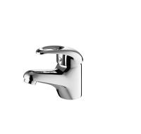 China CONNE Single Lever Brass Basin Faucet Chrome Hot Cold Water Mixer Tap 500000 Cycle Ceramic Valve for sale