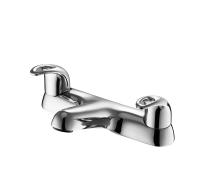 China Contemporary Solid Brass Double Lever Shower Faucet Wear Resisting for sale