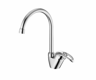 China 360 Degree Swivelling Kitchen Faucet High Pressure Single Lever Sink Mixer Tap Chrome 0.5-5 Bar for sale