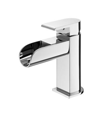 China CONNE Single Handle Single Hole Brass Basin Mixer Tap Chrome 32-35mm Hole Bathroom Sink Faucet for sale