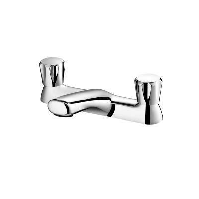 China CONNE Chrome Brass Bath Mixer Tap Single Lever Bathroom Filler Faucet 1/4 Turn Ceramic Disc for sale