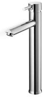 China Chrome Bathroom Basin Mixer Tap Tall Single Lever Single Hole Solid Brass 0.5-5 Bar for sale